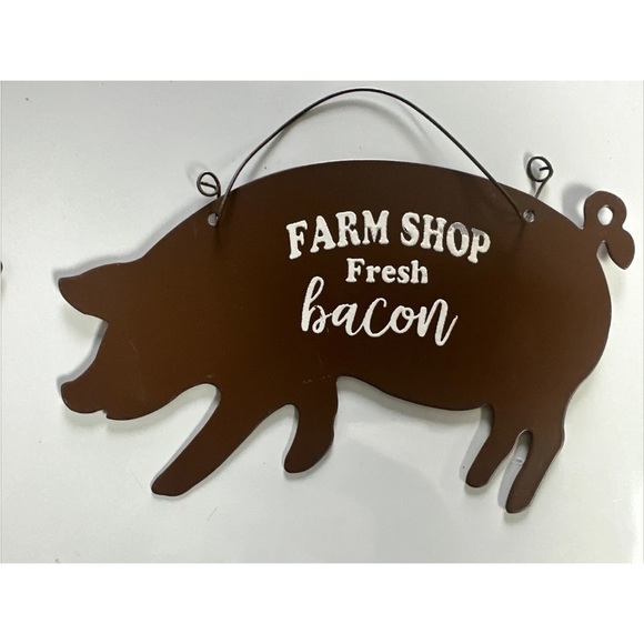 UNBRANDED | Other | Rooster Chicken Cow Pig Ornament Set Country Rustic ...